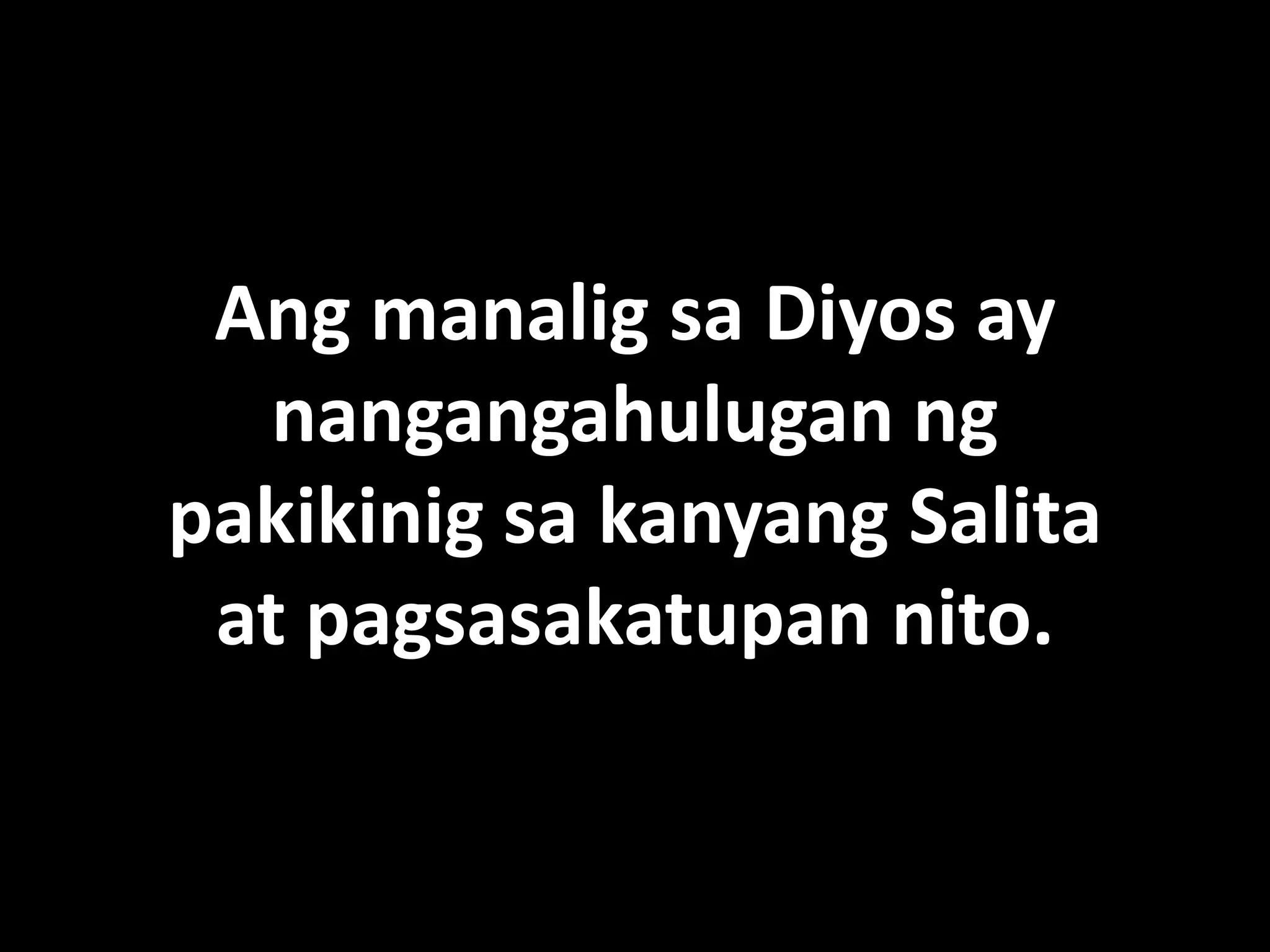 Ang Kredo, Artikulo 1 | PPTX