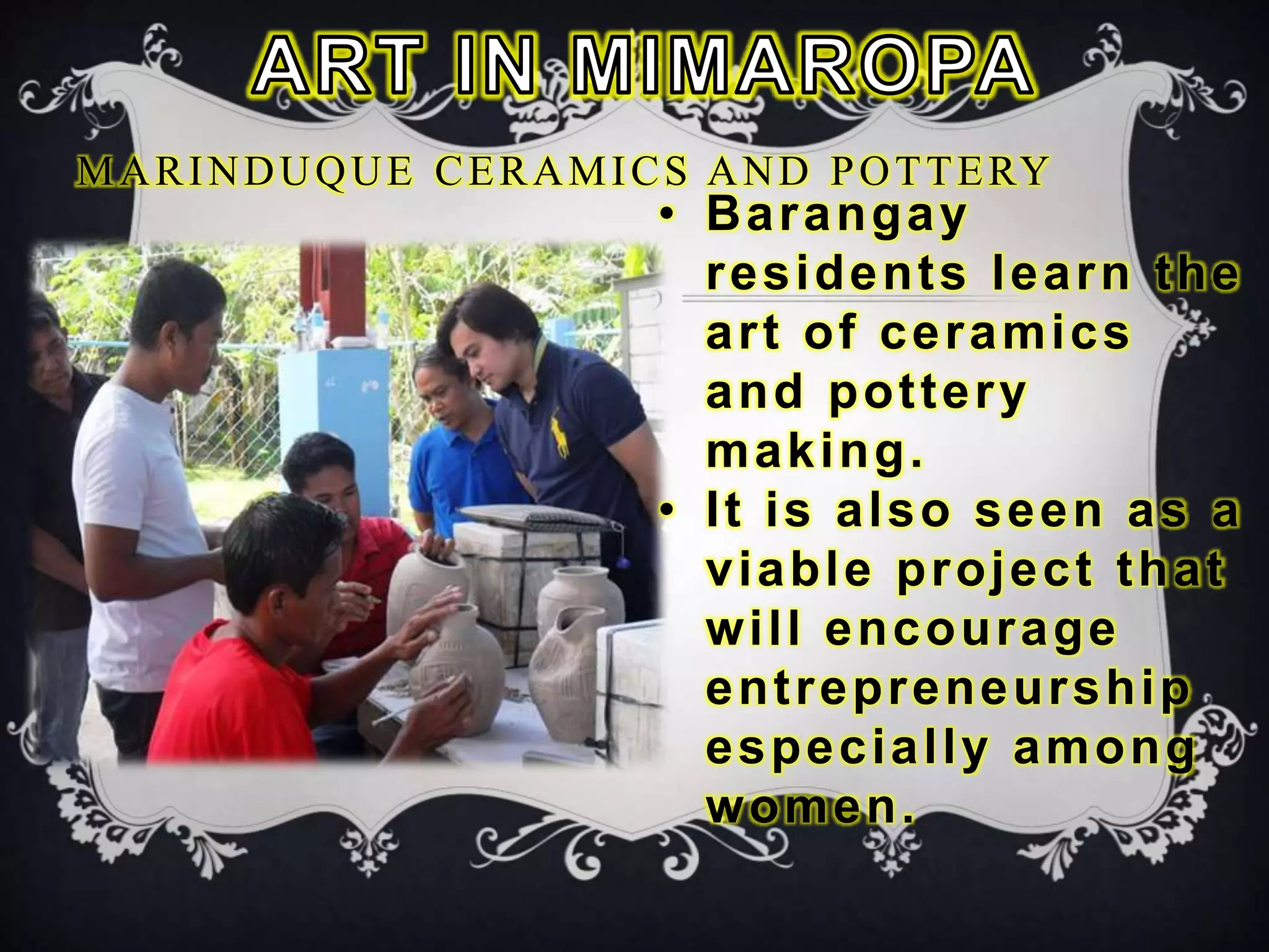 Arts in Luzon- Lowland MIMAROPA | PPTX