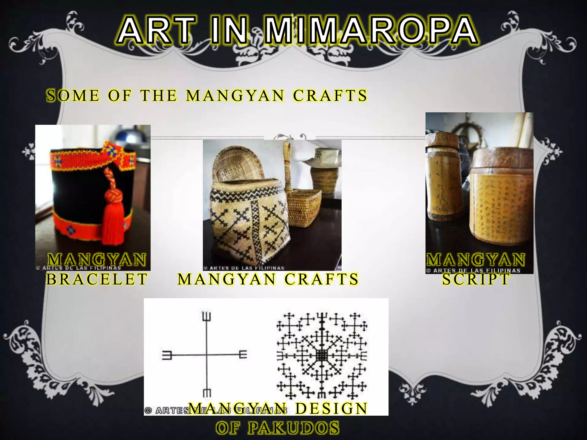 Arts in Luzon- Lowland MIMAROPA | PPTX