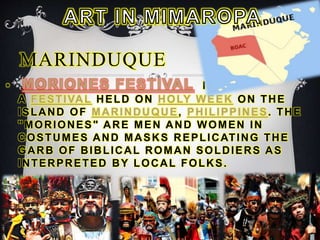 Arts in Luzon- Lowland MIMAROPA | PPTX