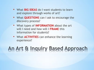 Art & inquiry in any classroom | PDF