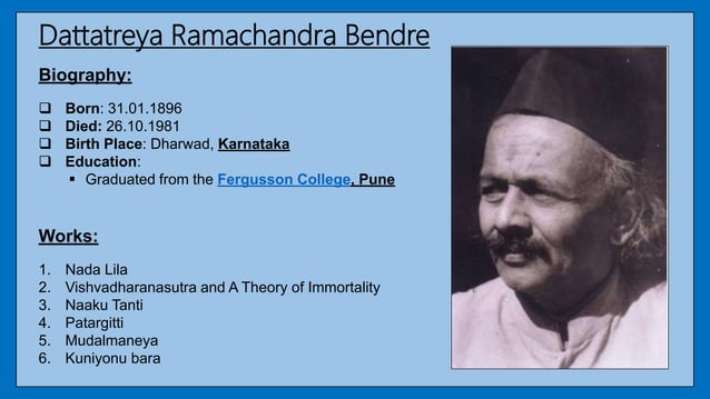 Famous Writer/Poet from Karnataka | PPTX | Hinduism | Religion ...