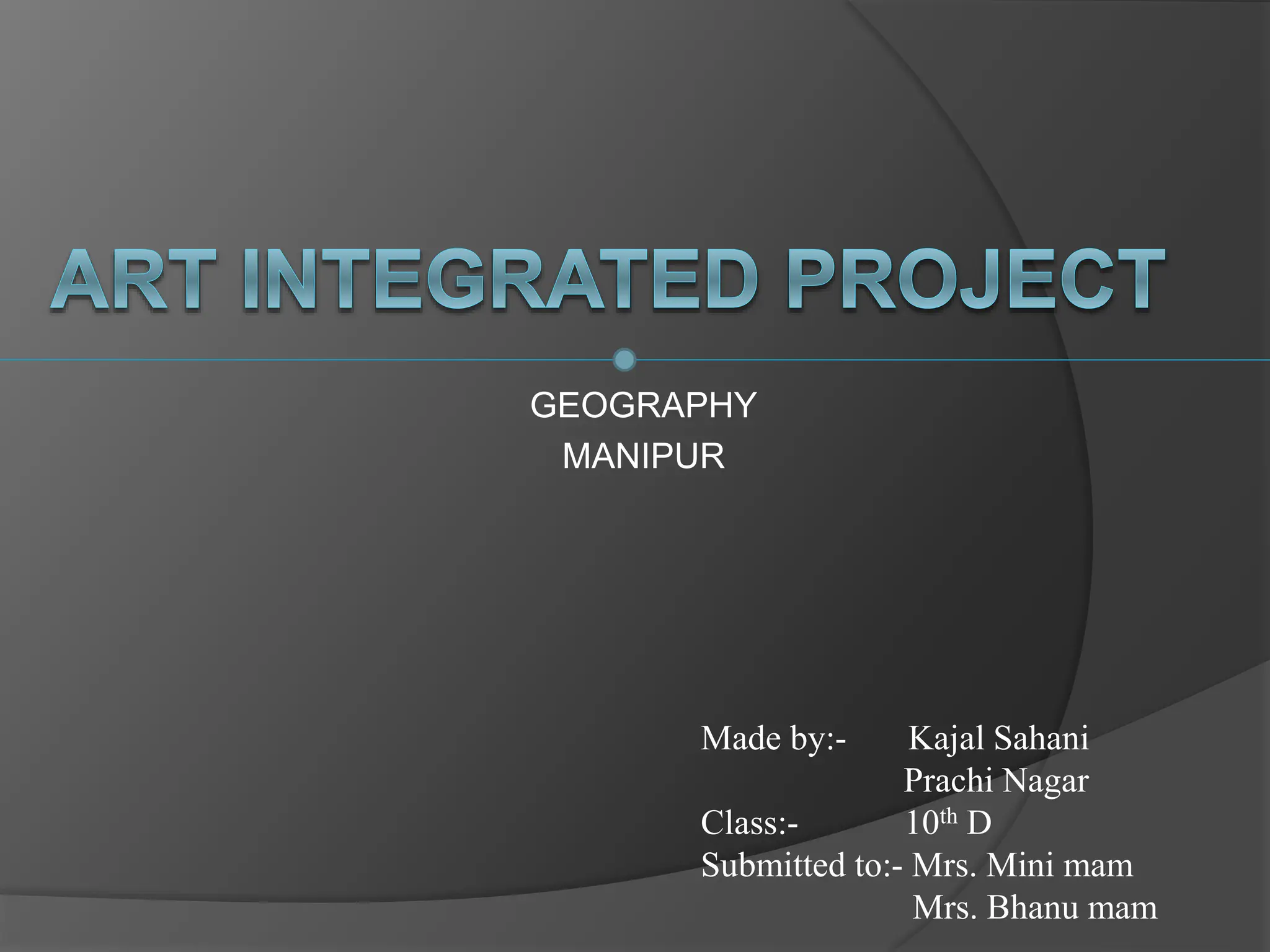 Art integrated project geography nice project .pptx