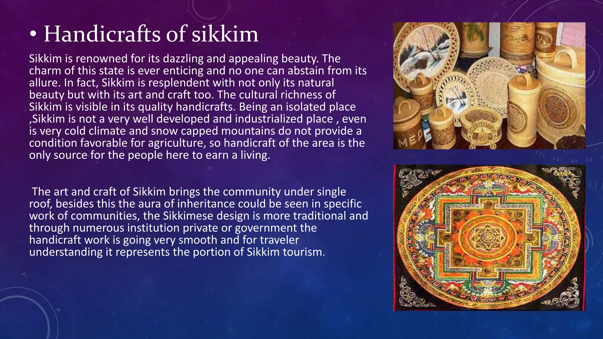 Sikkim lifestyle.pptx | Woodworking | Arts and Crafts