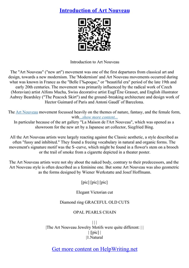 Art Introduction Essay | PDF