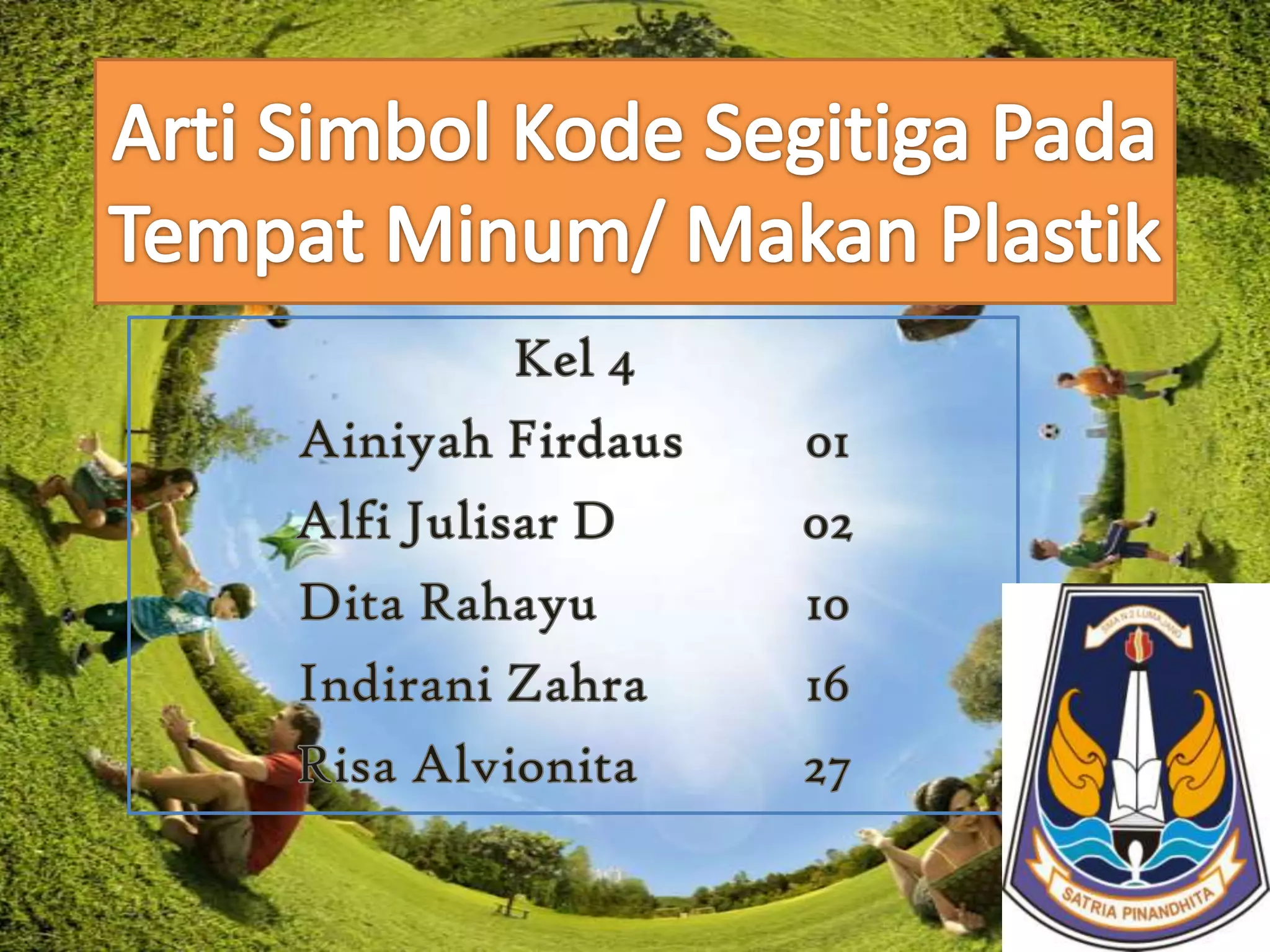 Arti simbol kode segitiga pada tempat minum | PPT