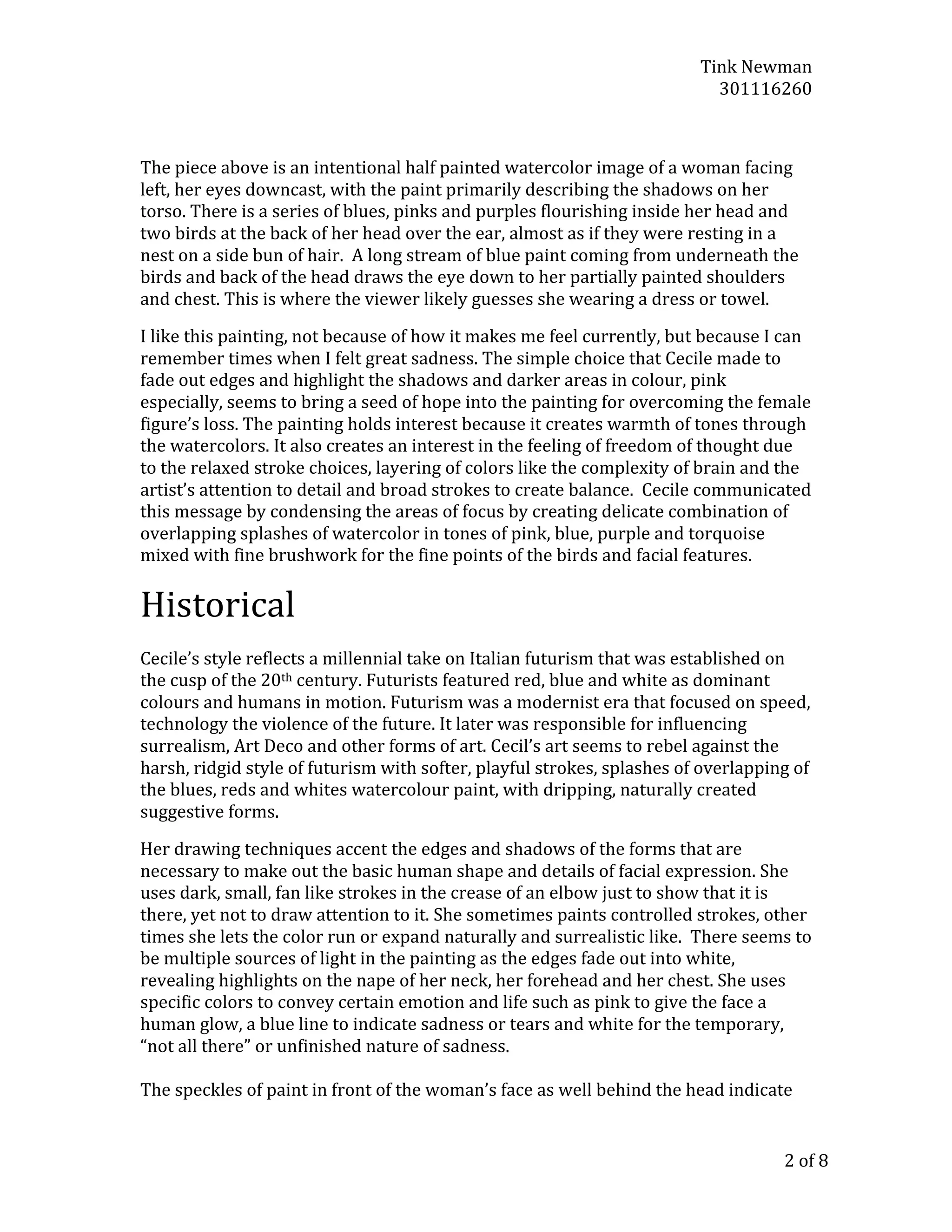Artist Style Analysis | PDF