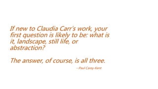 Claudia Carr | PPTX