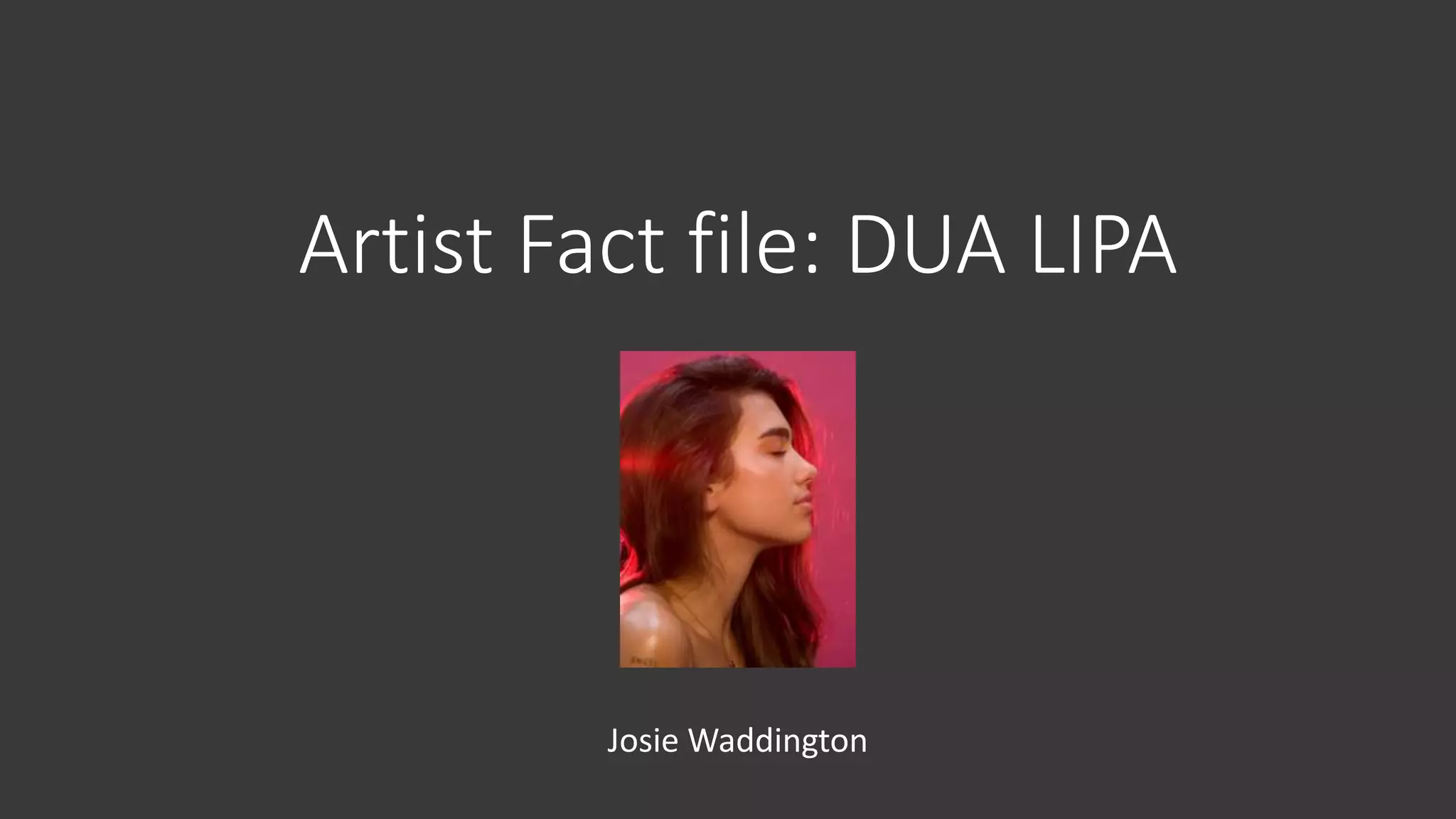 Artist Fact File | PPTX | Contemporary Hits/Pop/Top 40 | Music