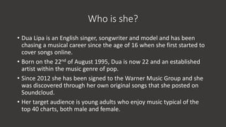 Artist Fact File | PPTX | Contemporary Hits/Pop/Top 40 | Music