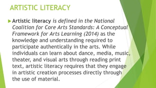 ARTISTIC AND CREATIVE LITERACY for building and enhancing new Literacies across the Curriculum.pptx