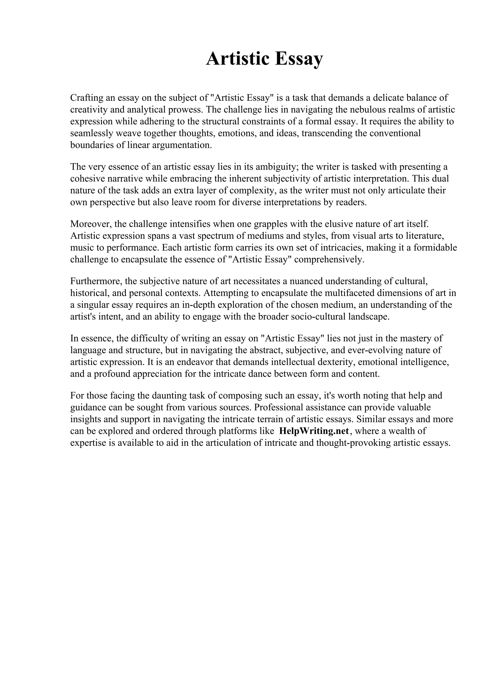 Artistic Essay.pdf