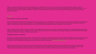 Artistic Exploration_ Fashion Modeling as a Medium of Creative ...