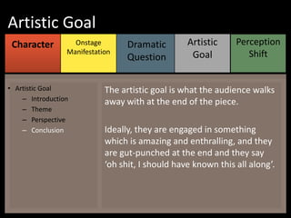 Artistic goal | PPTX | Roleplaying Games | Games and Puzzles