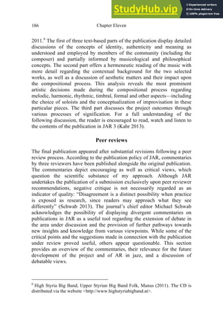 Artistic Research In Jazz A Case Study And Potential Developments | PDF