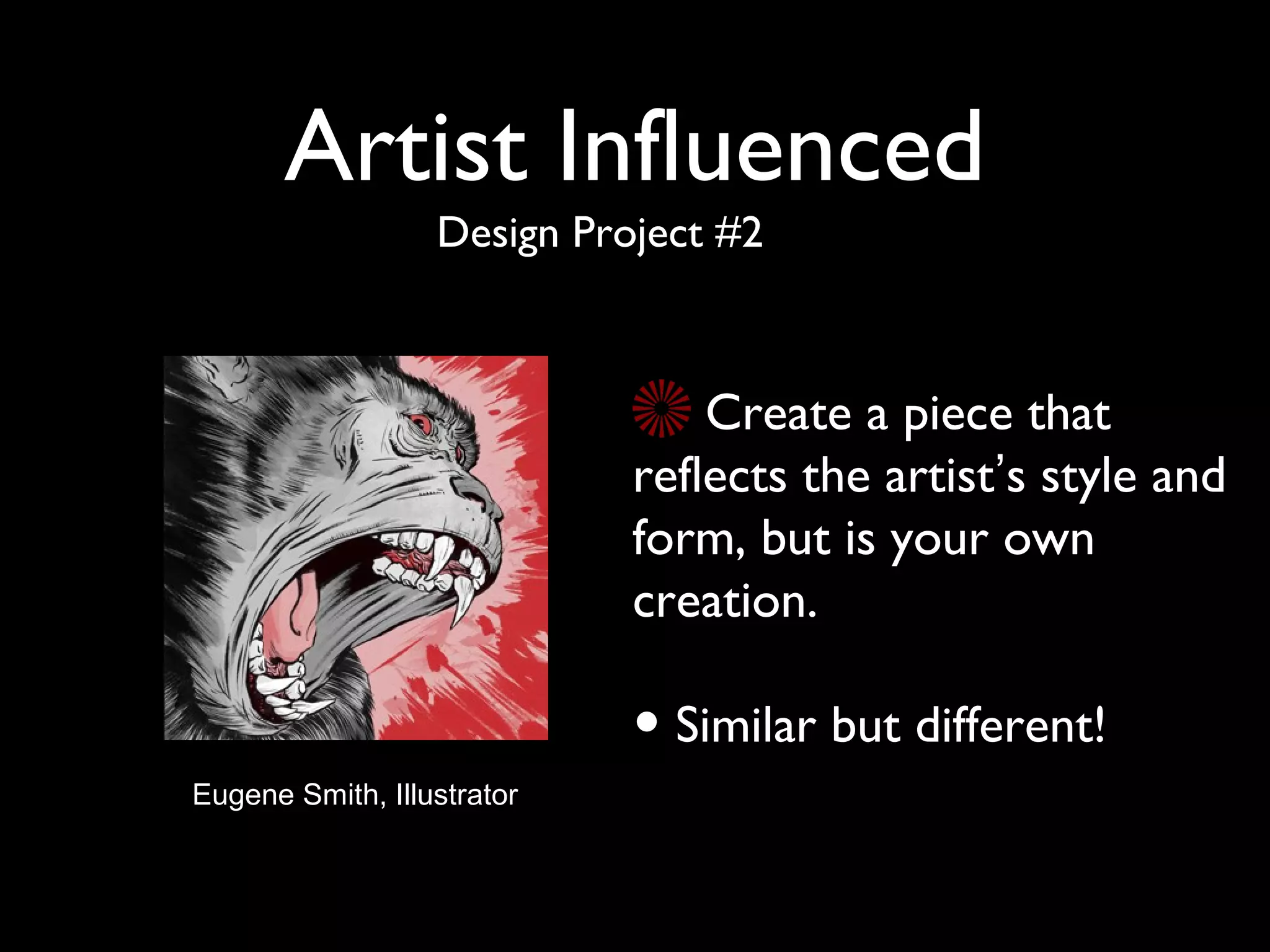 Artist influenced slideshow 2 d | PPT