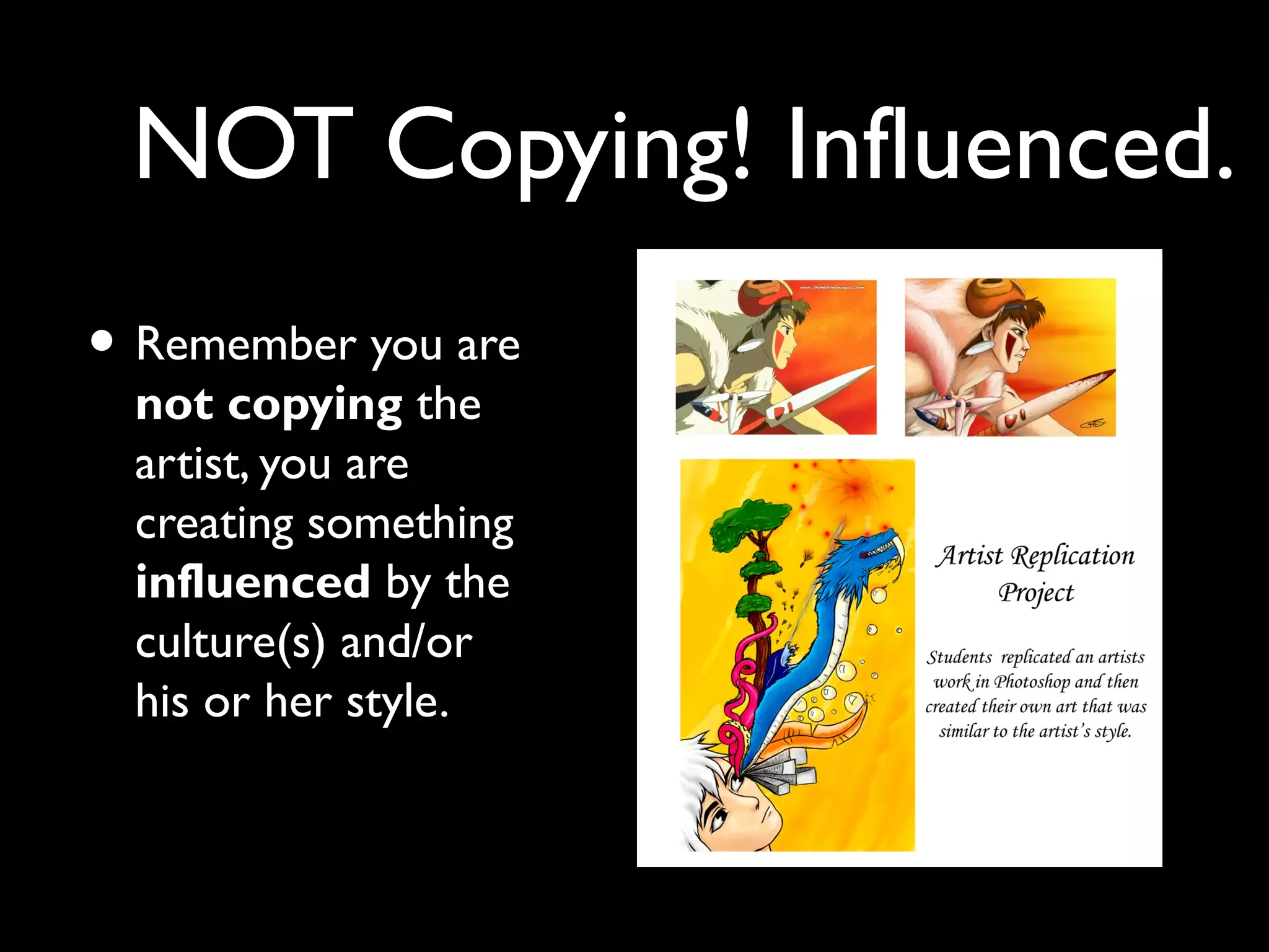 Artist influenced slideshow 2 d | PPT
