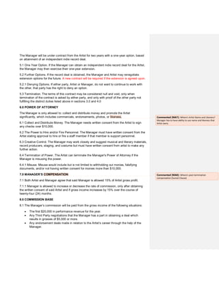 Artist Management Analysis | PDF | Business | Business and Finance