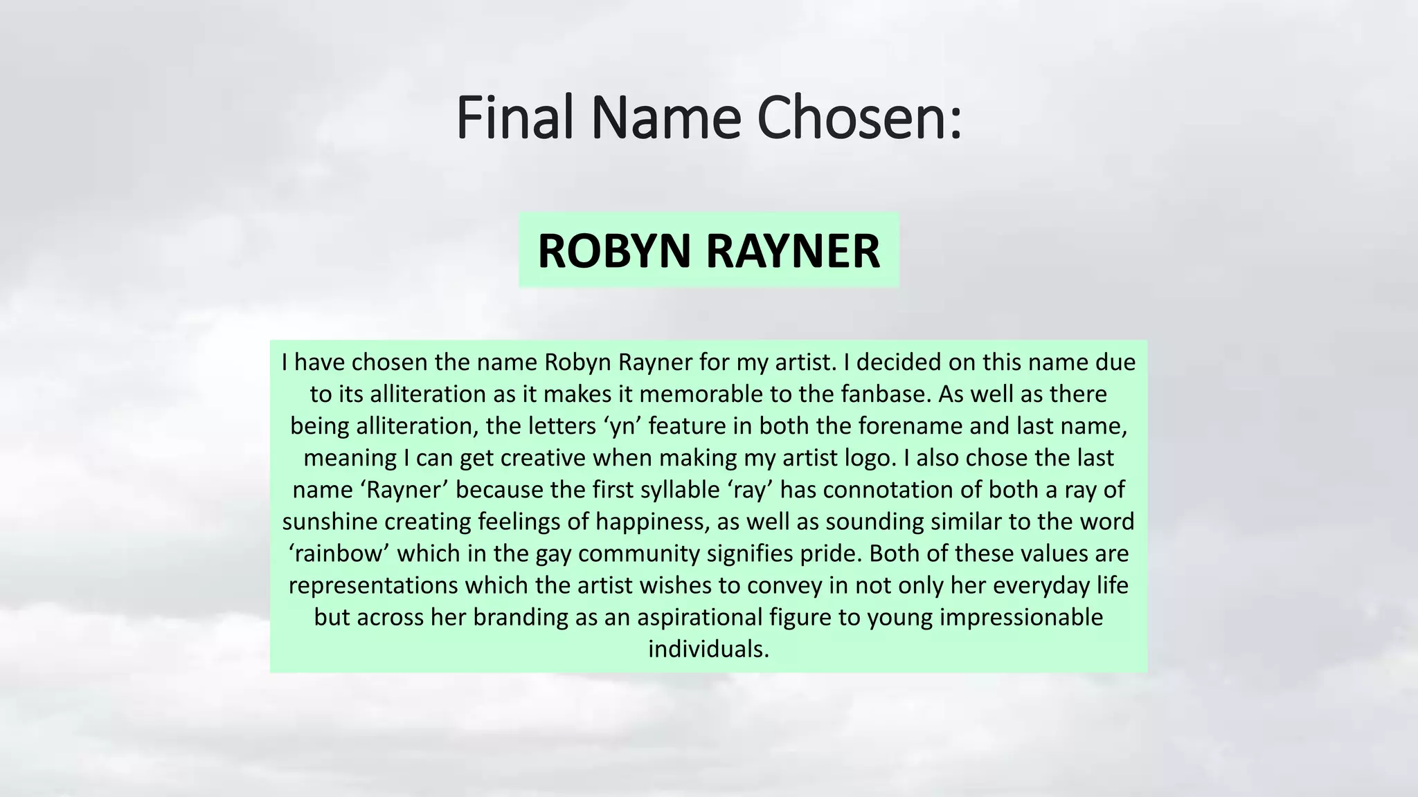 Artist name ideas | PPTX