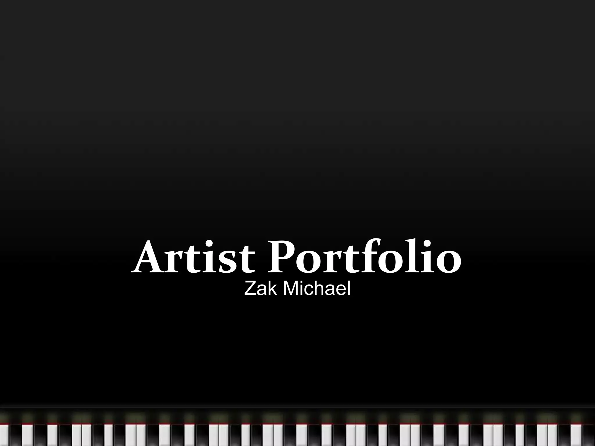 Artist portfolio | PPTX