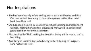 Artist profile: Alyssa | PPT