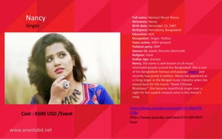 Bangladeshi Singer Booking agency | Artist Booking Agency Bangladesh ...