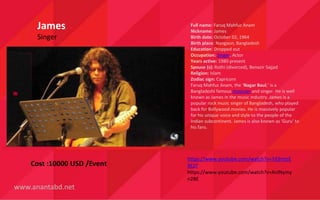 Bangladeshi Singer Booking agency | Artist Booking Agency Bangladesh ...