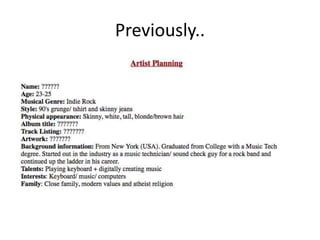 Artist Research | PPTX