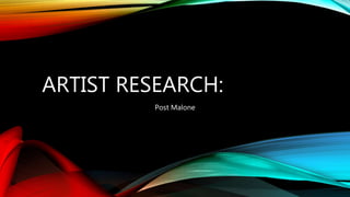 Artist Research | PPTX