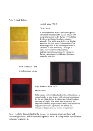 Artist Research S.N | PDF