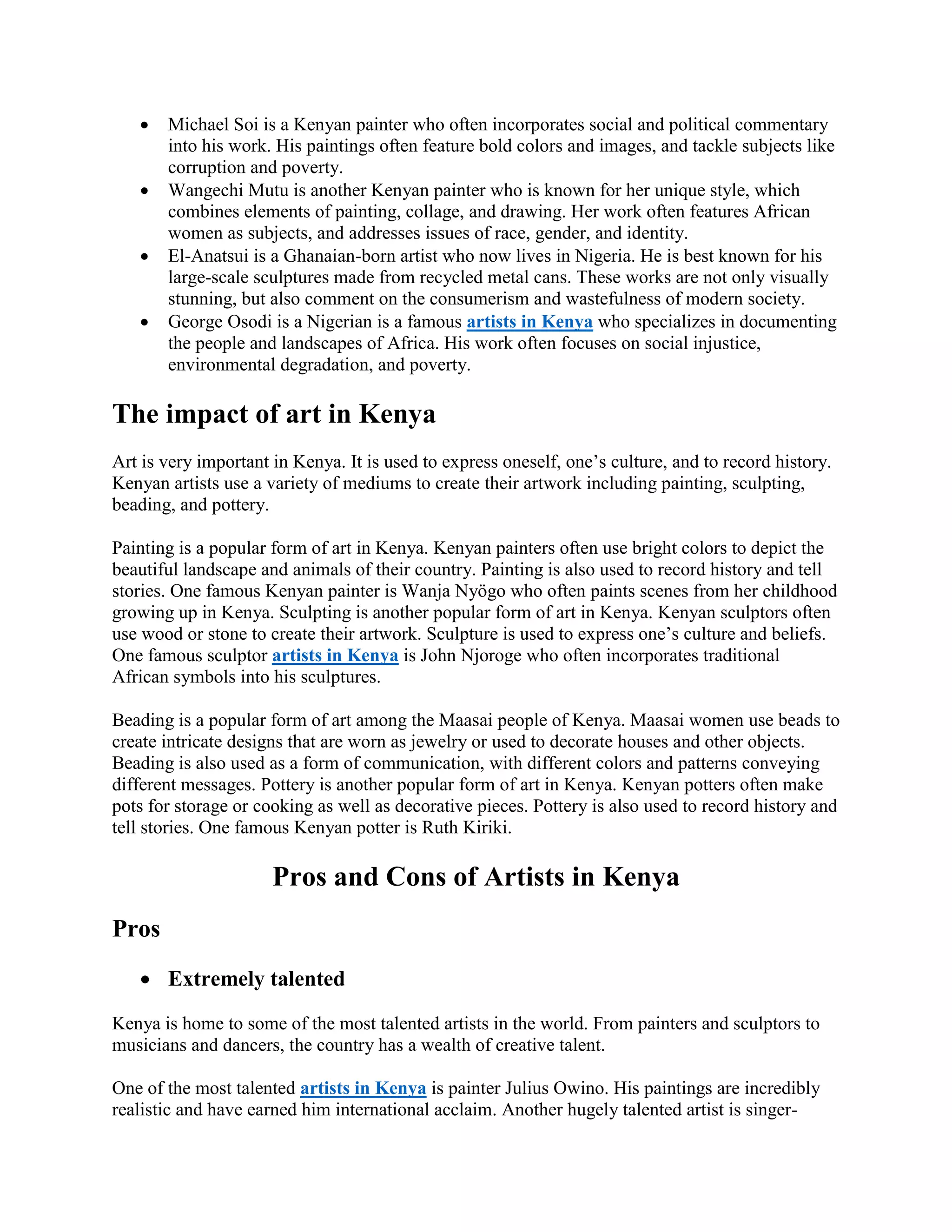 artists in kenya.docx