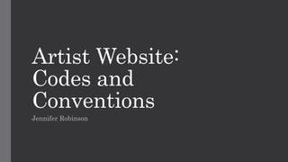 Artist Website Codes and Conventions.ppx