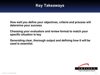 Artizen Project Health Assessment - How to conduct one properly. | PPT