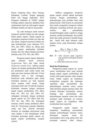 Artkel kkn limbah cair tahu | PDF