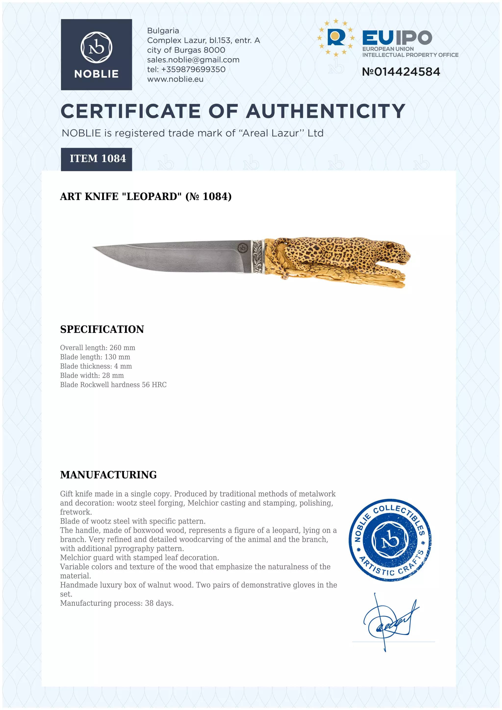 Art knife Leopard.pdf | Woodworking | Arts and Crafts