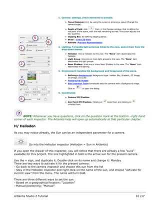 Artlantis tutorial script | PDF | 3-D Graphics | Computer Software and Applications