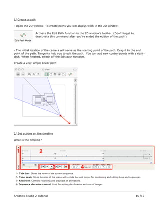 Artlantis tutorial script | PDF | 3-D Graphics | Computer Software and Applications