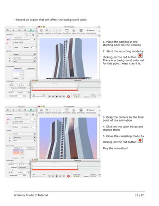 Artlantis tutorial script | PDF | 3-D Graphics | Computer Software and ...