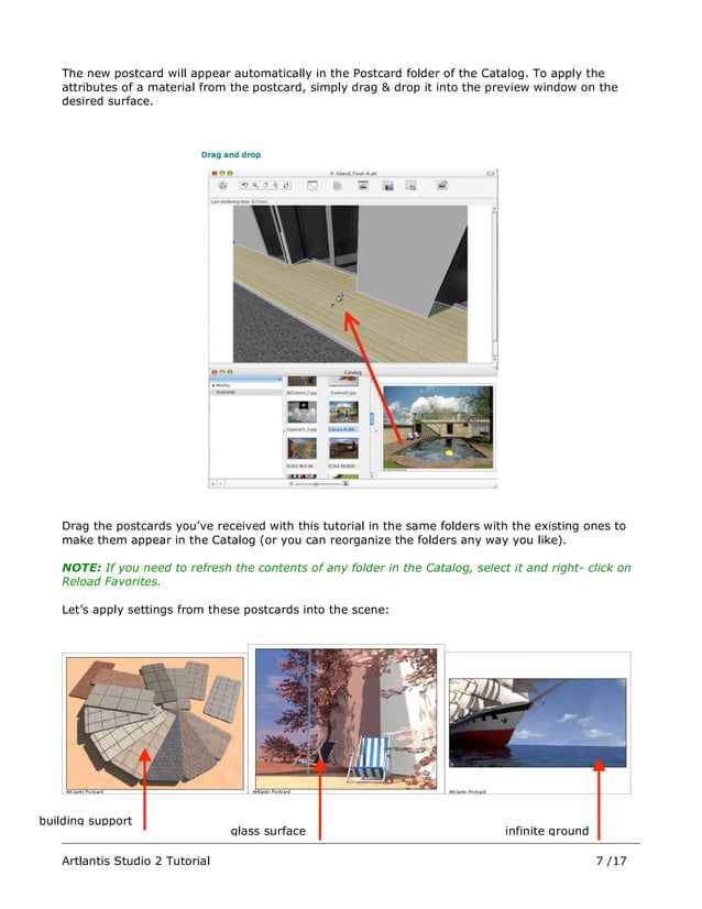Artlantis tutorial script | PDF | 3-D Graphics | Computer Software and Applications
