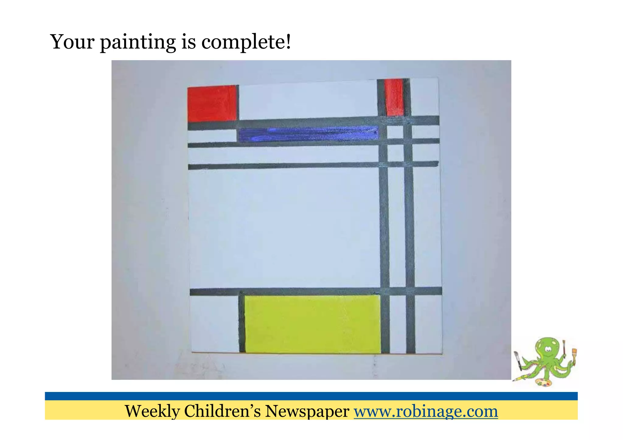 Art Lessons for Kids: Paint Like Piet Mondrian | PDF | Painting | Arts ...
