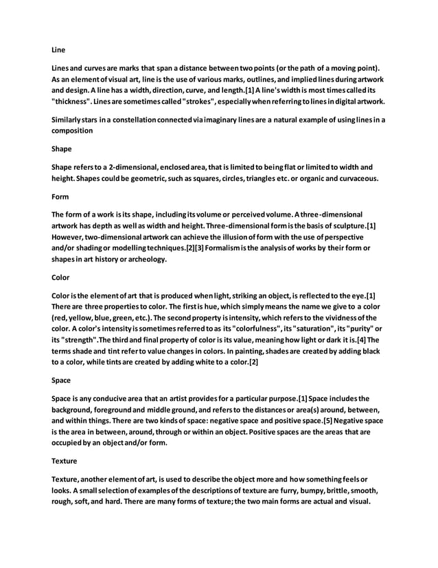 Element of Arts Module