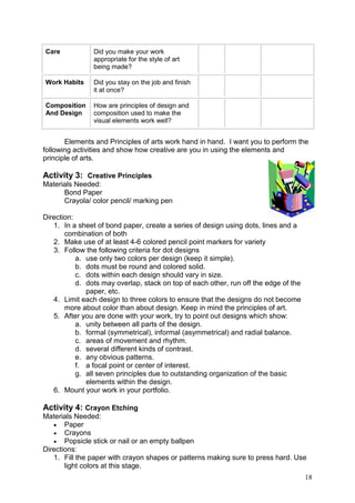 Art Modules Q1.pdf | Needlework | Arts and Crafts