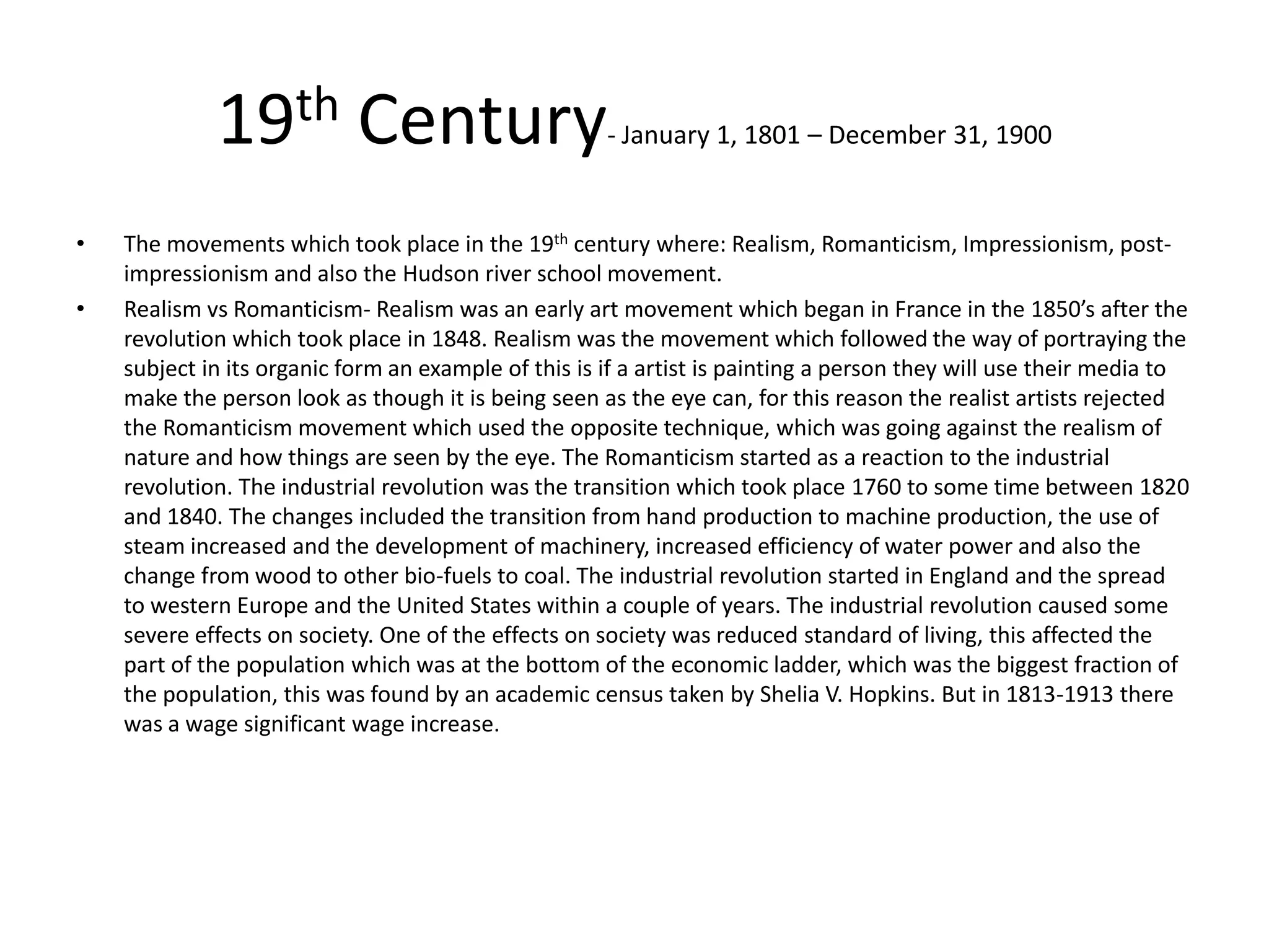 19th and 20th century | PPT