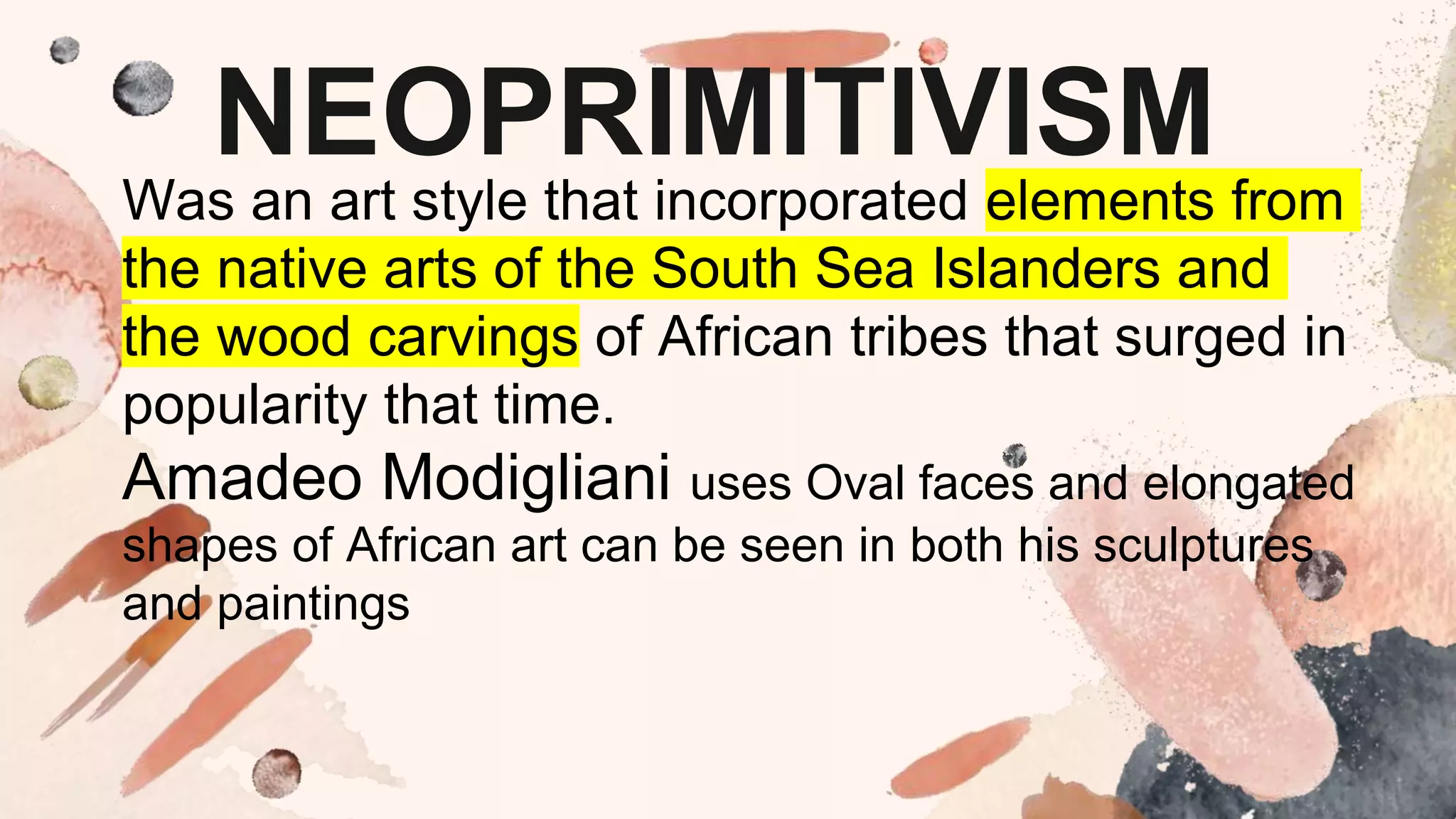 Characteristics of Various ART MOVEMENTS.pptx