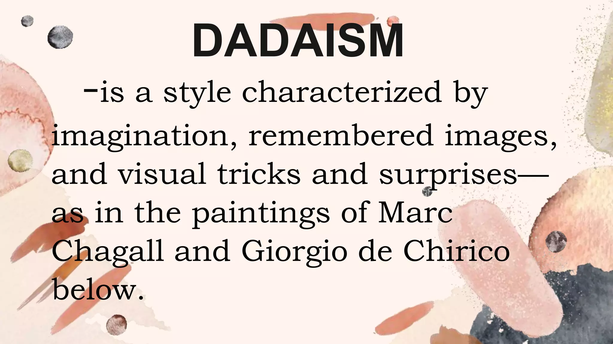 Characteristics of Various ART MOVEMENTS.pptx