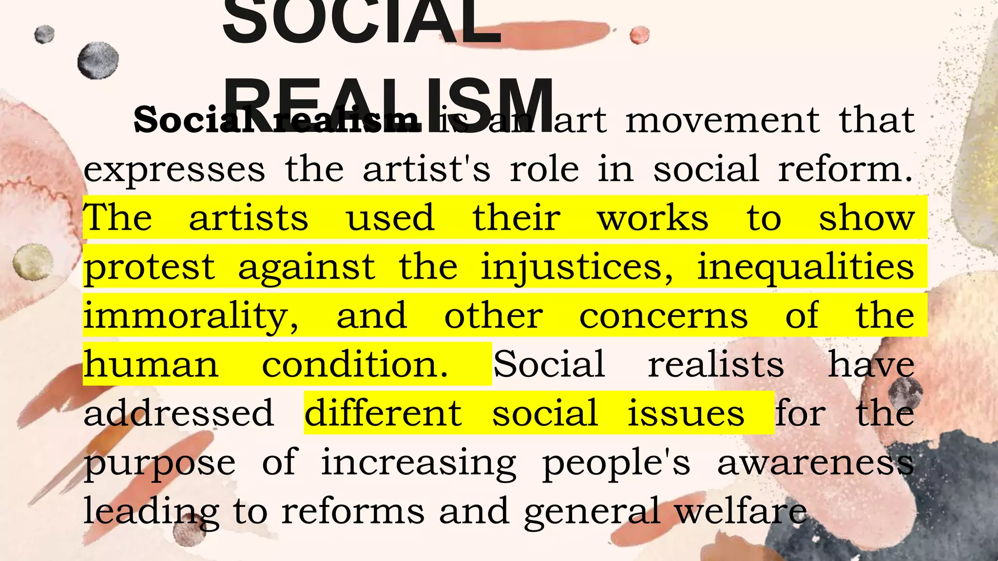 Characteristics of Various ART MOVEMENTS.pptx