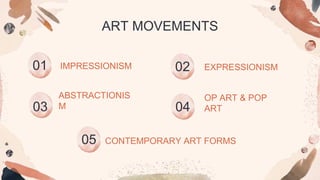 Characteristics of Various ART MOVEMENTS.pptx