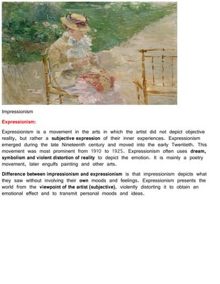 Art movements explained | PDF