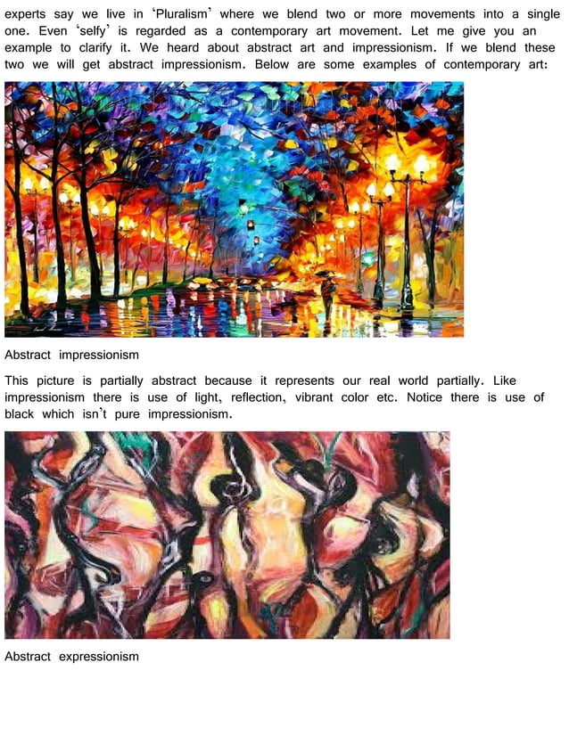 Art movements explained | PDF