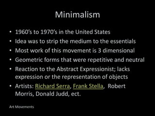 Art Movements Post Wwii | PPTX